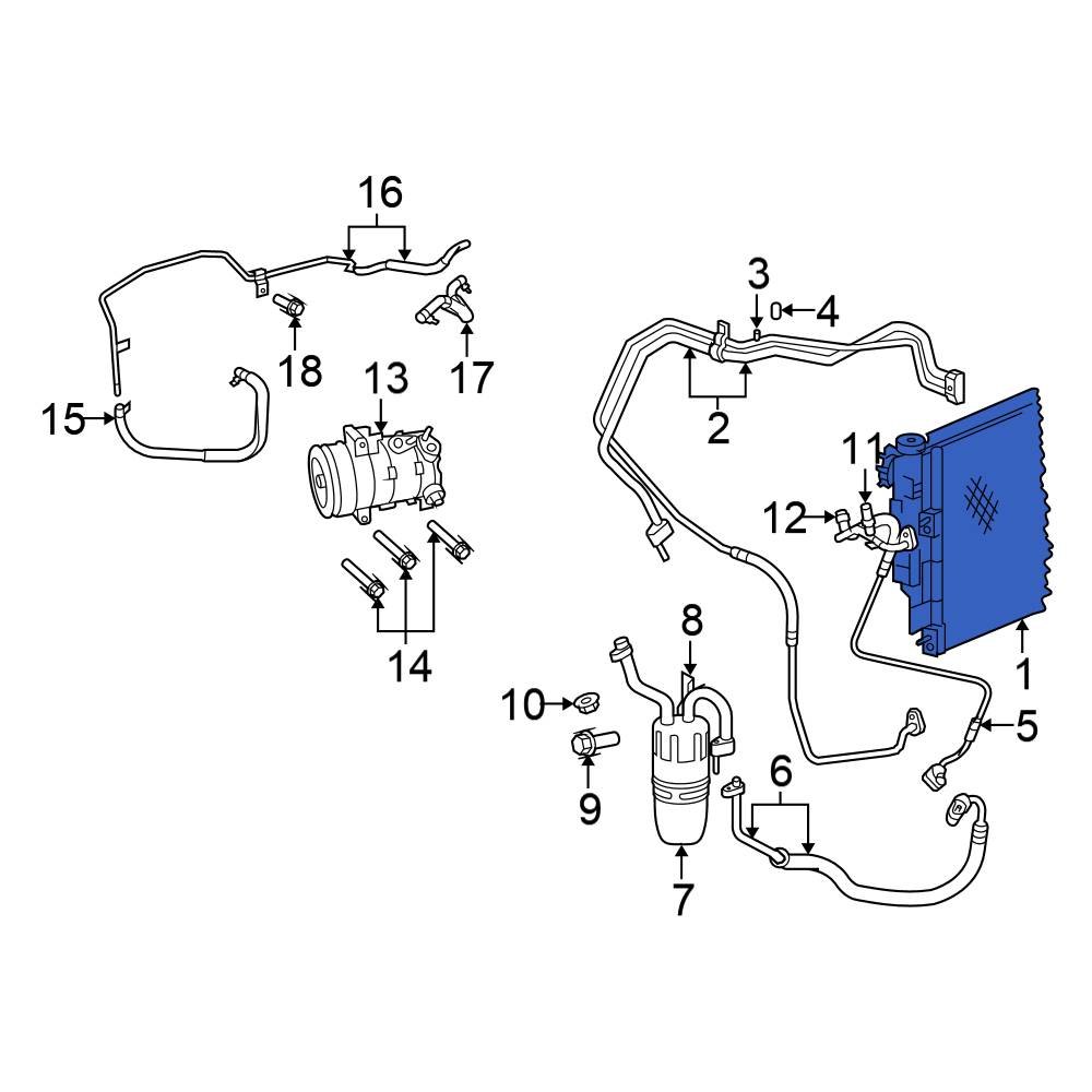 Chrysler OE 68004053AA - A/C Condenser