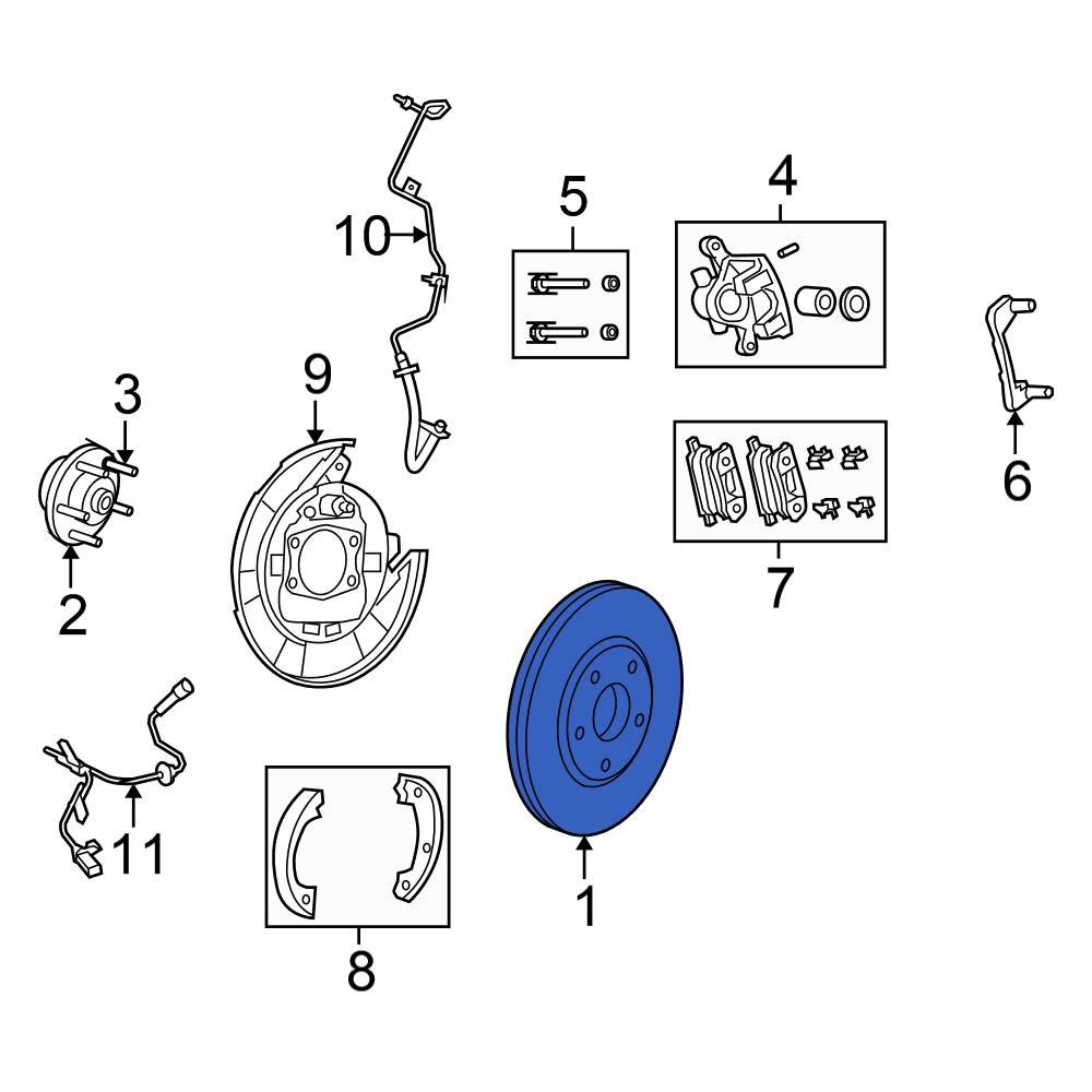 Chrysler OE 5105515AA - Rear Disc Brake Rotor