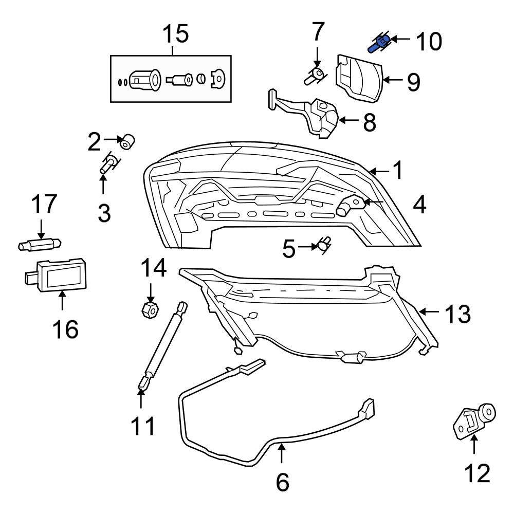 Chrysler OE 6506132AA - Fender Liner Retainer