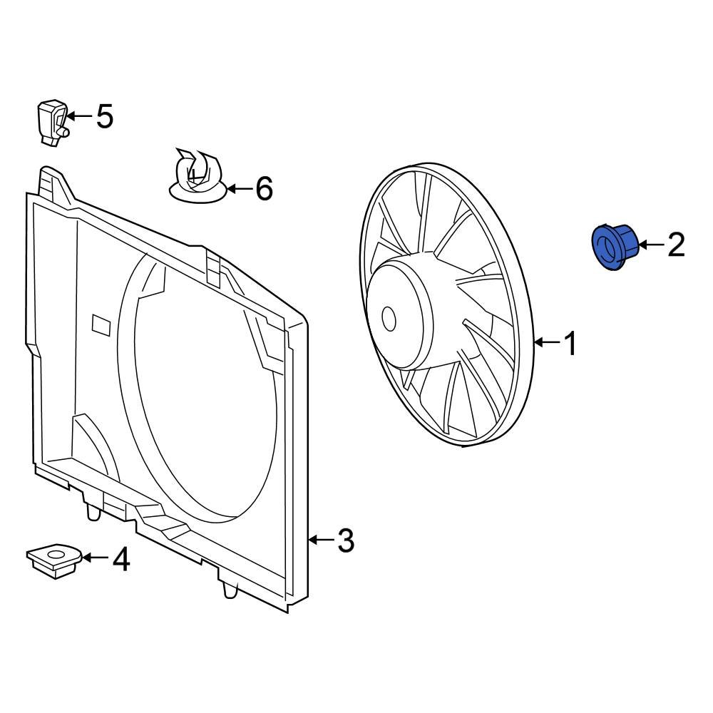 Chrysler OE 68004878AA - Engine Cooling Fan Blade Nut