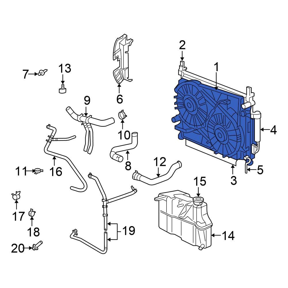 Chrysler OE 5137692AA - Radiator