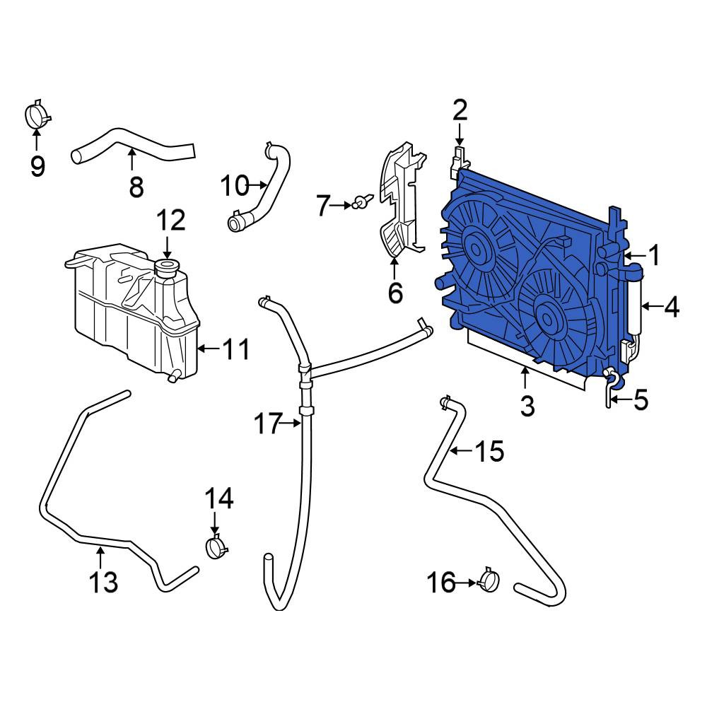 Chrysler OE 5137692AA - Radiator
