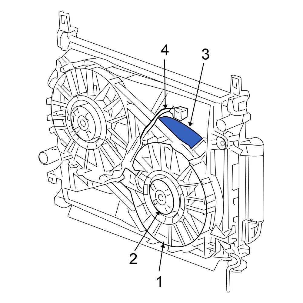 Chrysler OE 68050294AC - Engine Cooling Fan Shroud