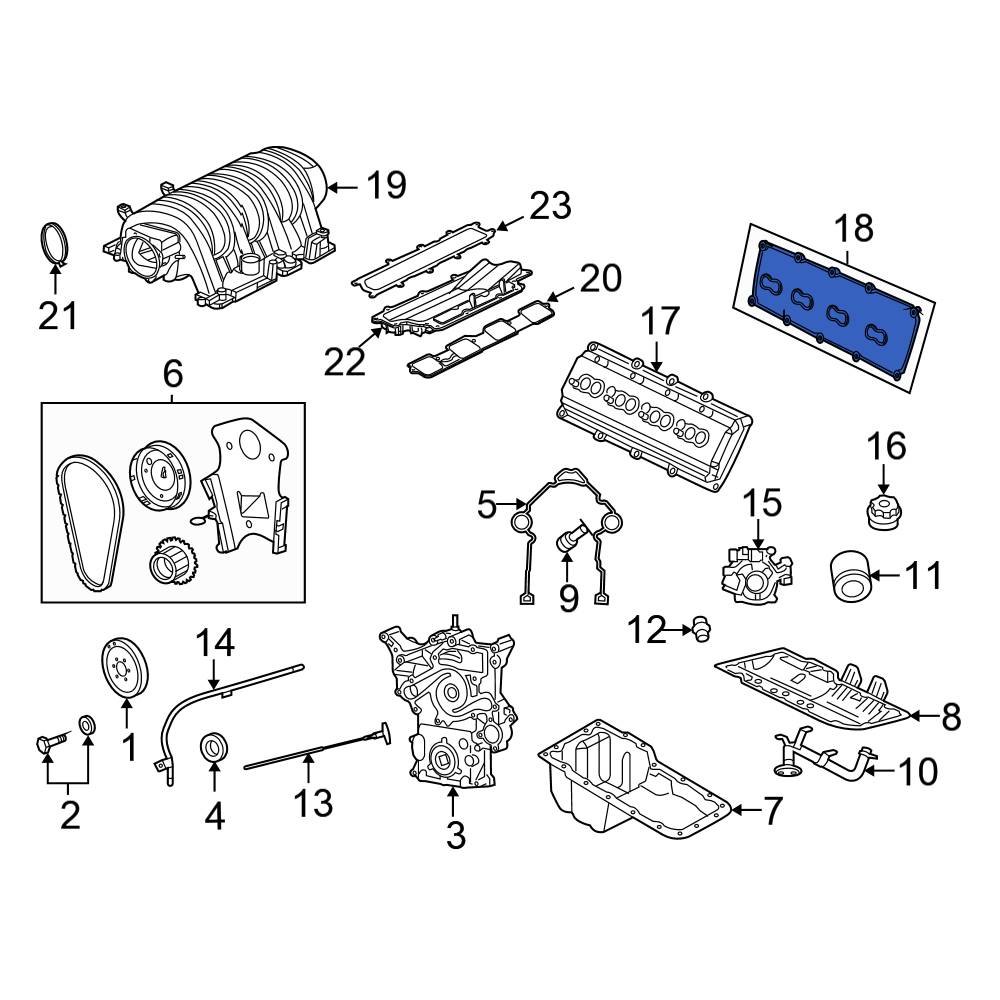 Chrysler OE 5114179AB - Engine Valve Cover Gasket