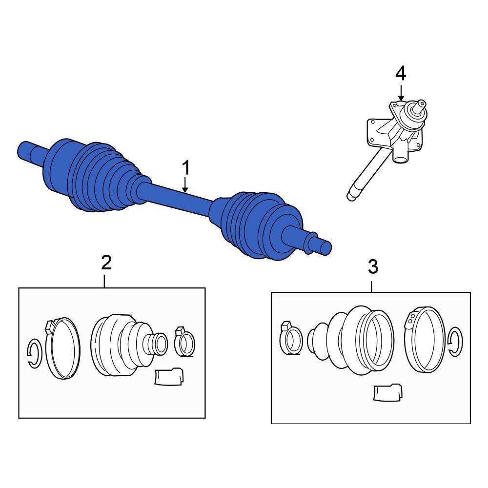 Chrysler OE 4578601AA - Front Left CV Axle Assembly