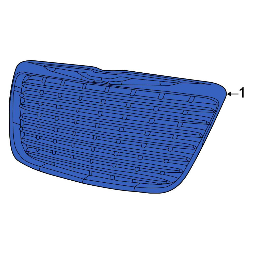 Chrysler OE 68127942AE - Front Upper Grille