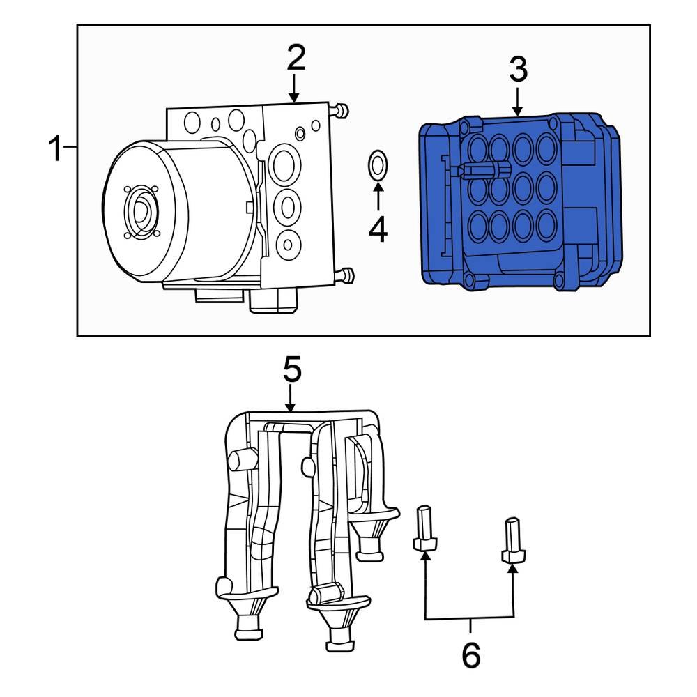 Chrysler OE 68210119AB - ABS Control Module