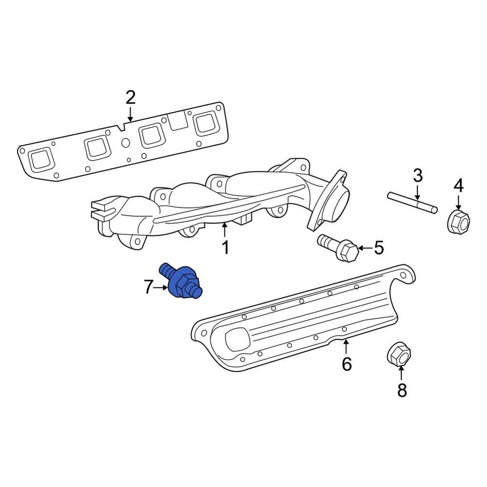 Chrysler OE 6510141AA - Exhaust Manifold Heat Shield Stud