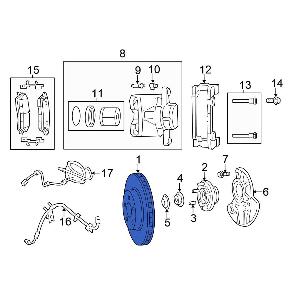 Chrysler OE 68368065AA - Front Disc Brake Rotor