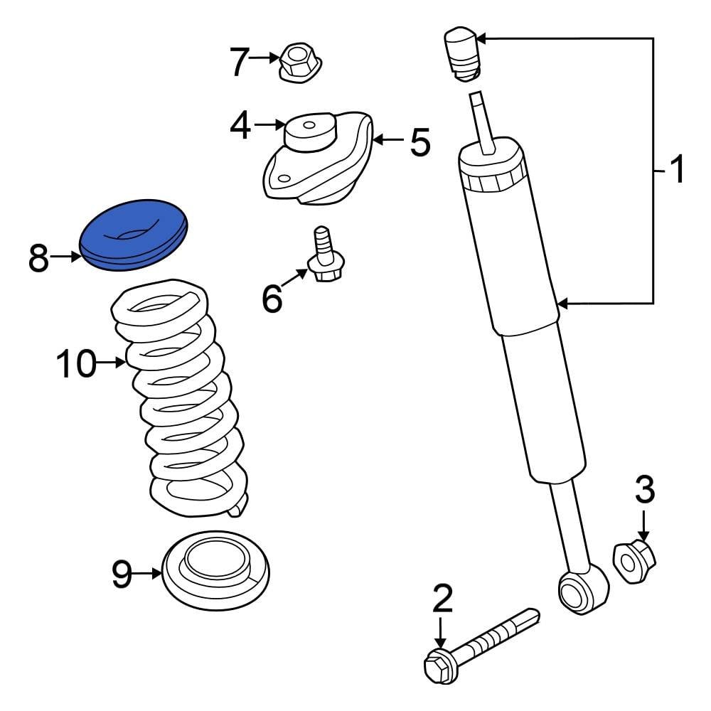 Chrysler OE 4895372AB - Upper Coil Spring Insulator