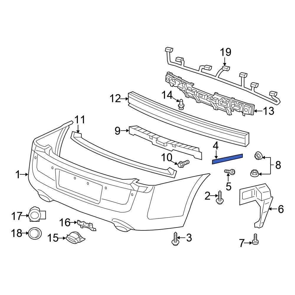 Chrysler OE 57010399AD - Left Bumper Cover Bracket
