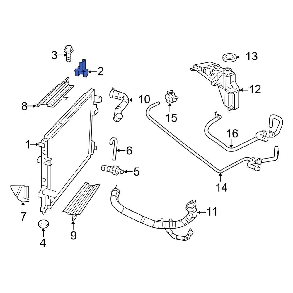 Chrysler OE 4596474AD - Upper Radiator Insulator