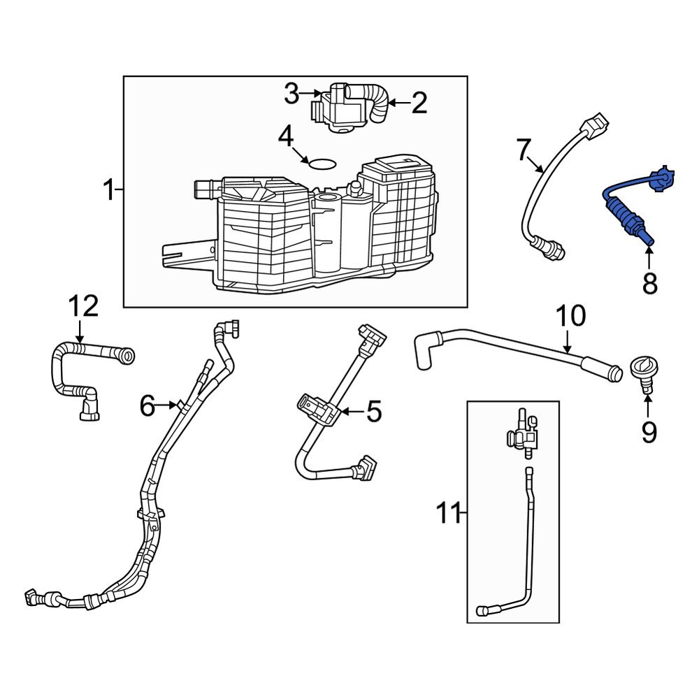 Chrysler OE 5149180AB - Rear Left Oxygen Sensor
