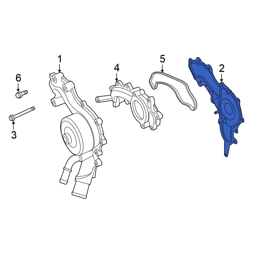 Chrysler OE 68087340AA - Engine Water Pump Gasket