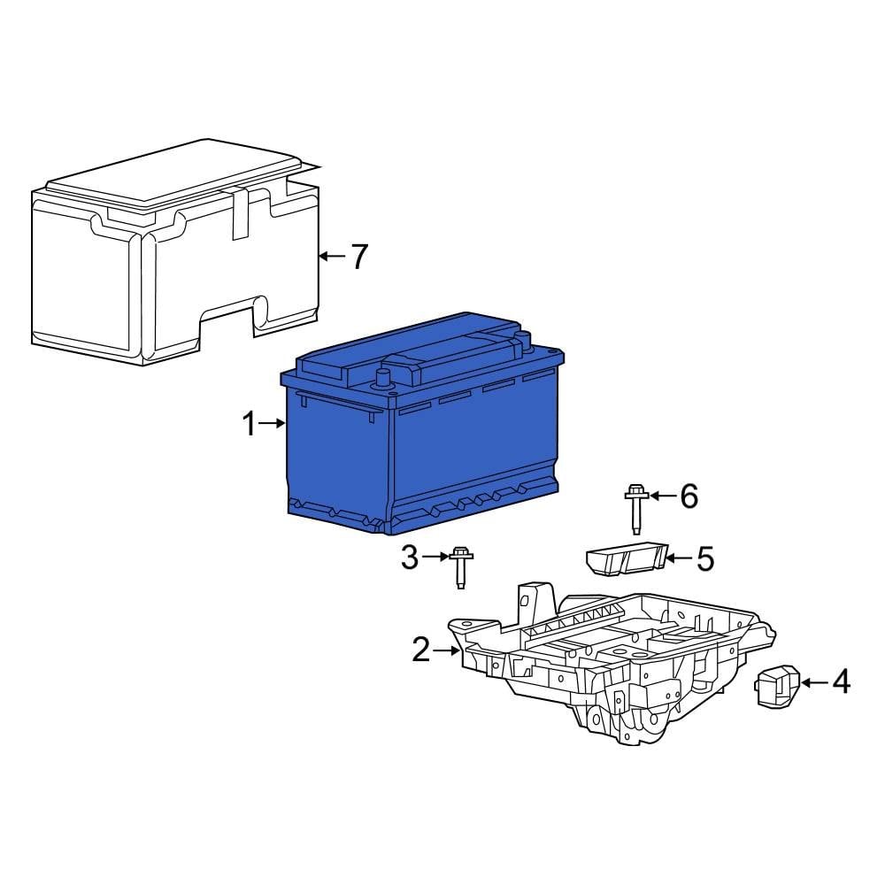 Chrysler OE BBH7F001AA - Vehicle Battery