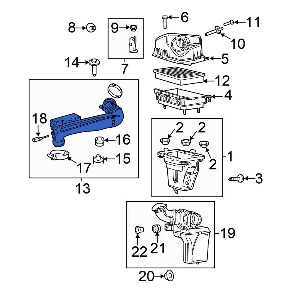 Chrysler OE 68211695AB - Engine Air Intake Hose