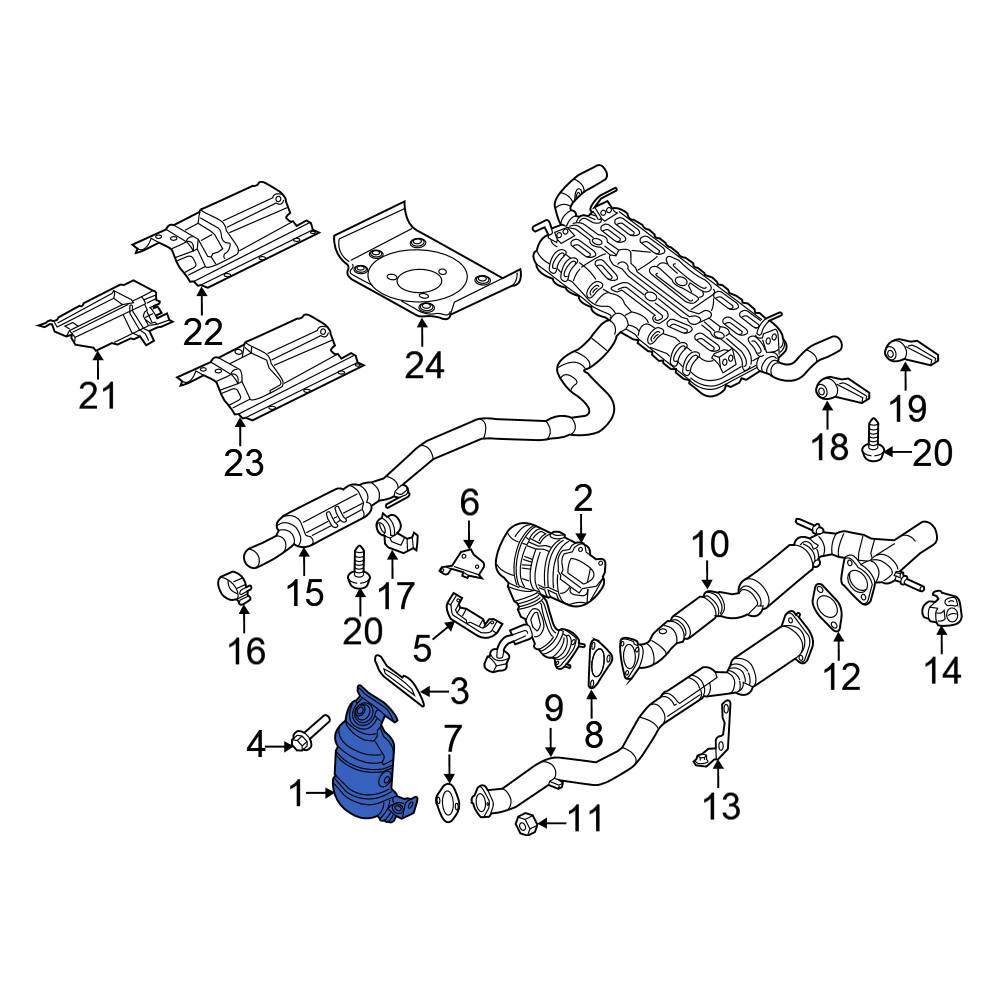 Chrysler OE 68105875AI - Catalytic Converter