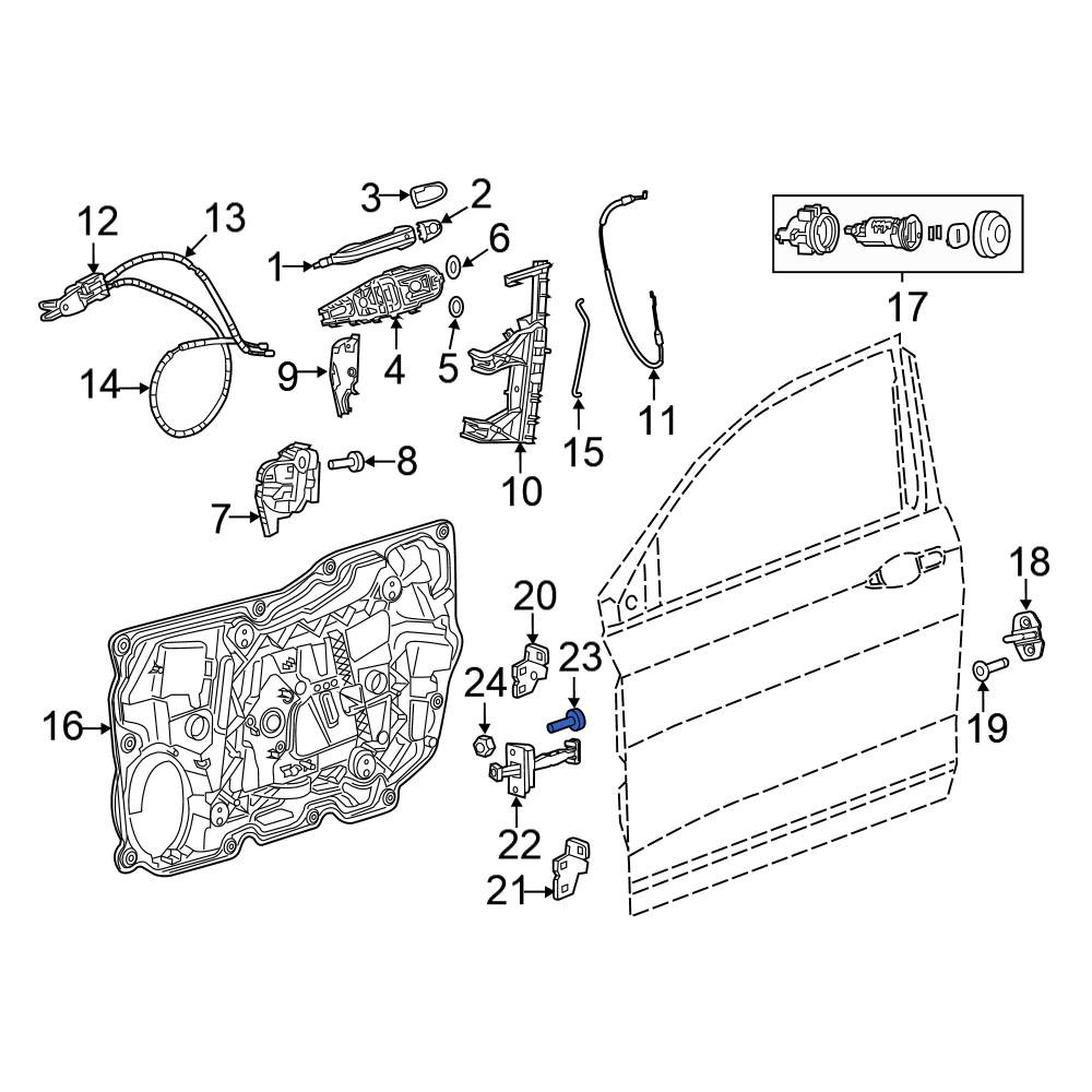 Chrysler OE 6510532AA - Door Check Bolt
