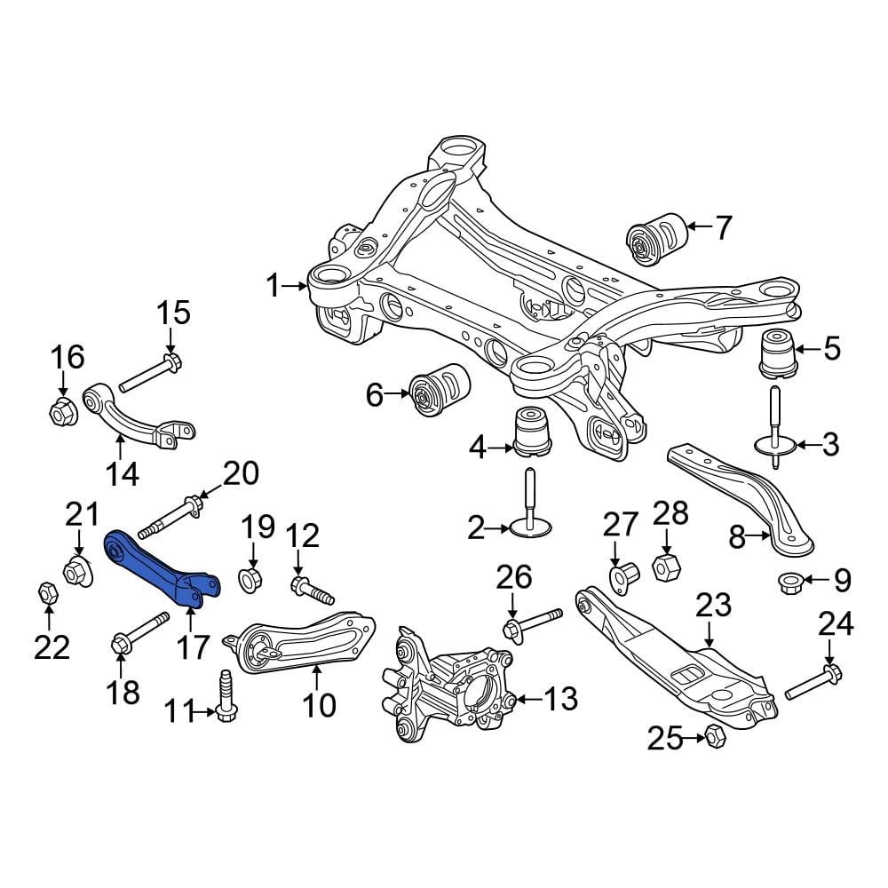 Chrysler OE 5090124AA - Rear Lower Forward Suspension Control Arm