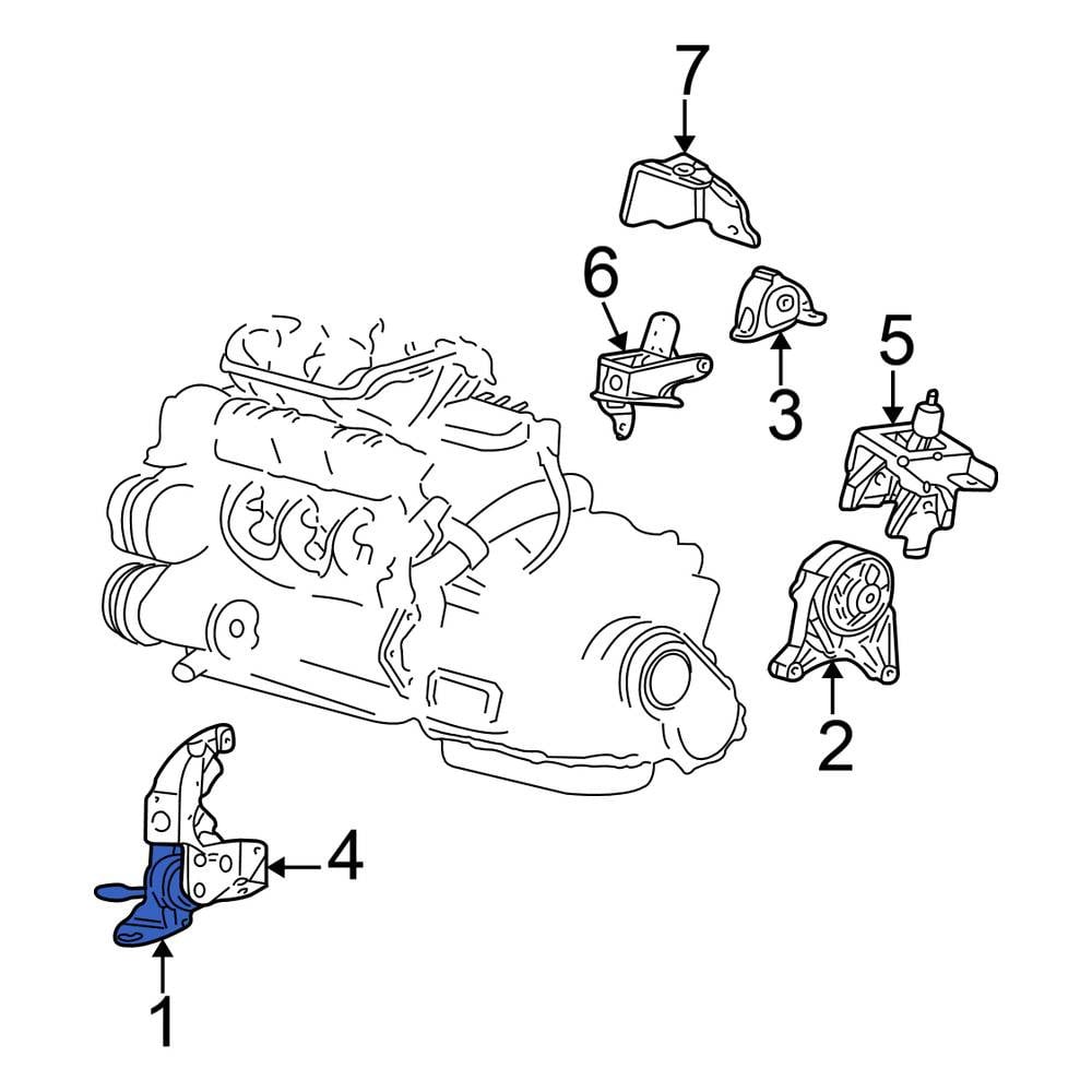 Chrysler OE 4861295AB - Front Engine Mount