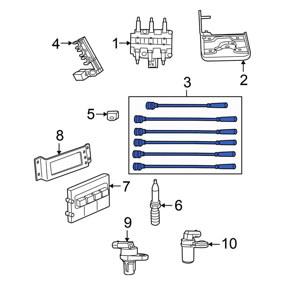 Chrysler OE 5019593AA - Spark Plug Wire Set