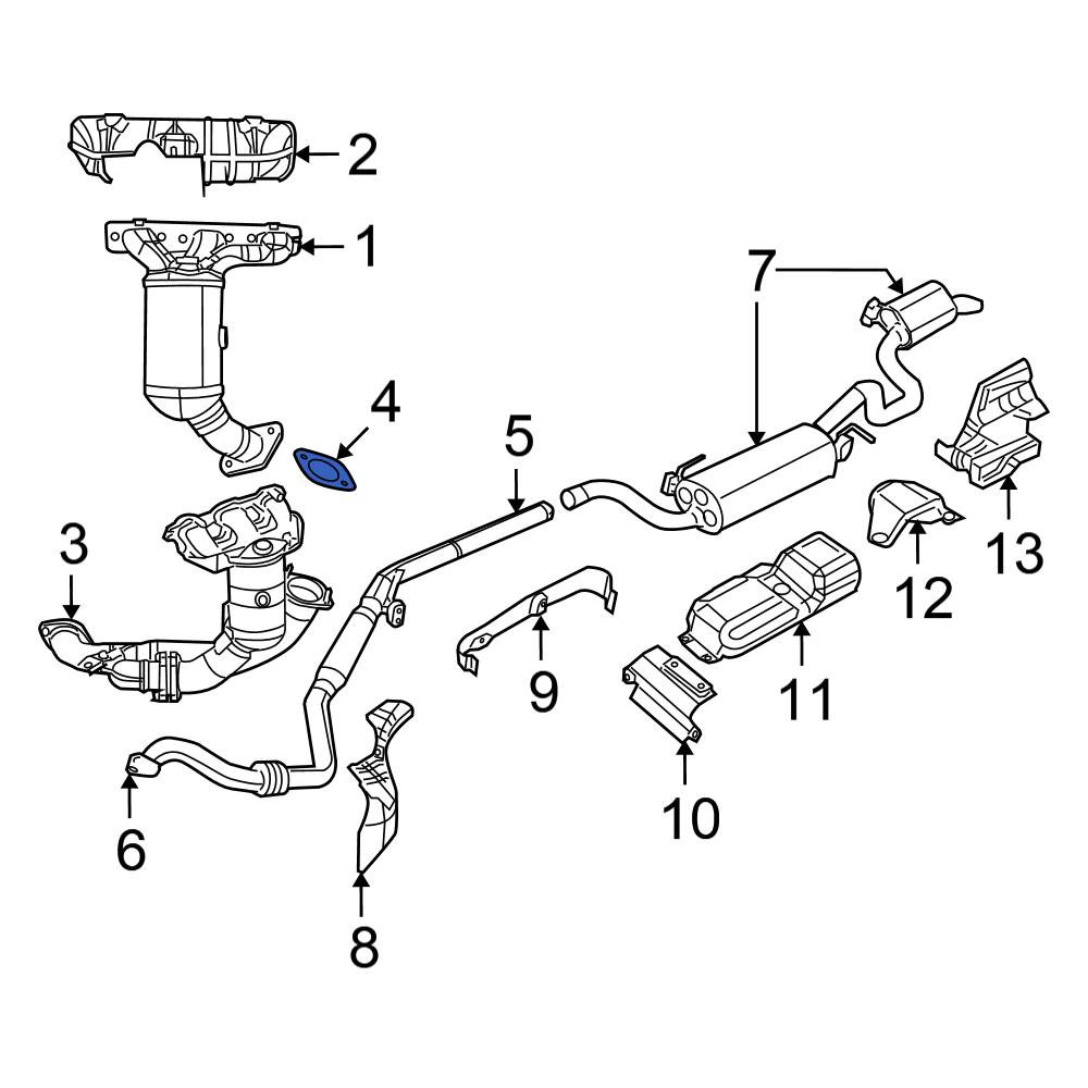 Chrysler OE 4880235AC - Front Exhaust Crossover Gasket