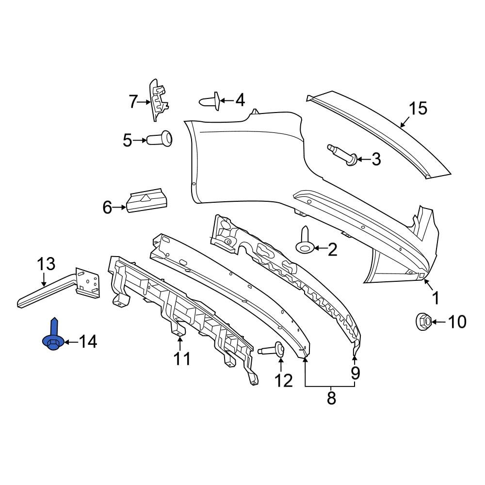 Chrysler OE 68226332AB - Rear Bumper Step Pad