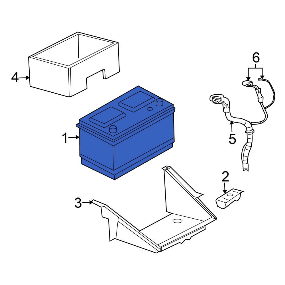 Chrysler OE BB65F121AA - Vehicle Battery