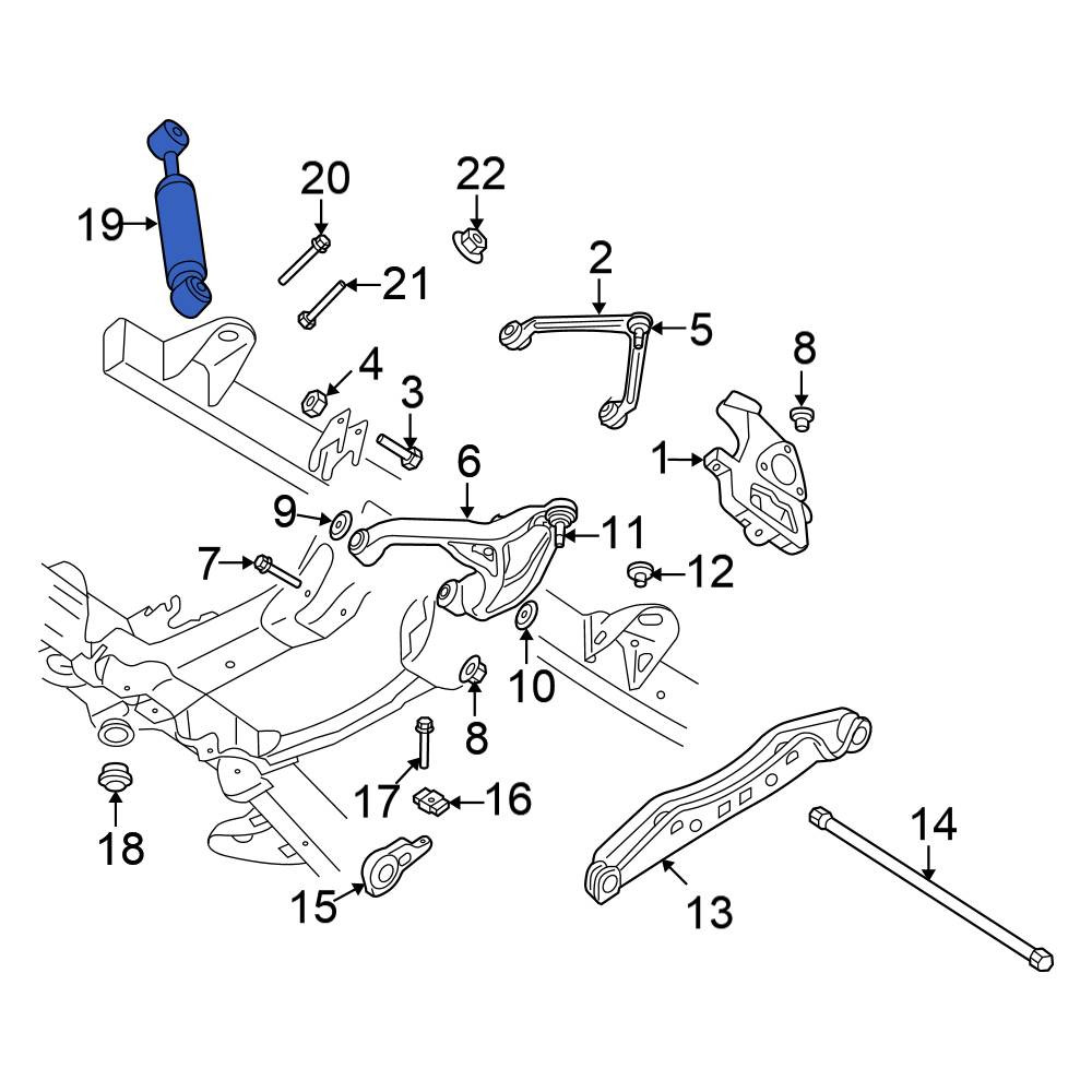 Chrysler OE 68001151AB - Front Suspension Shock Absorber