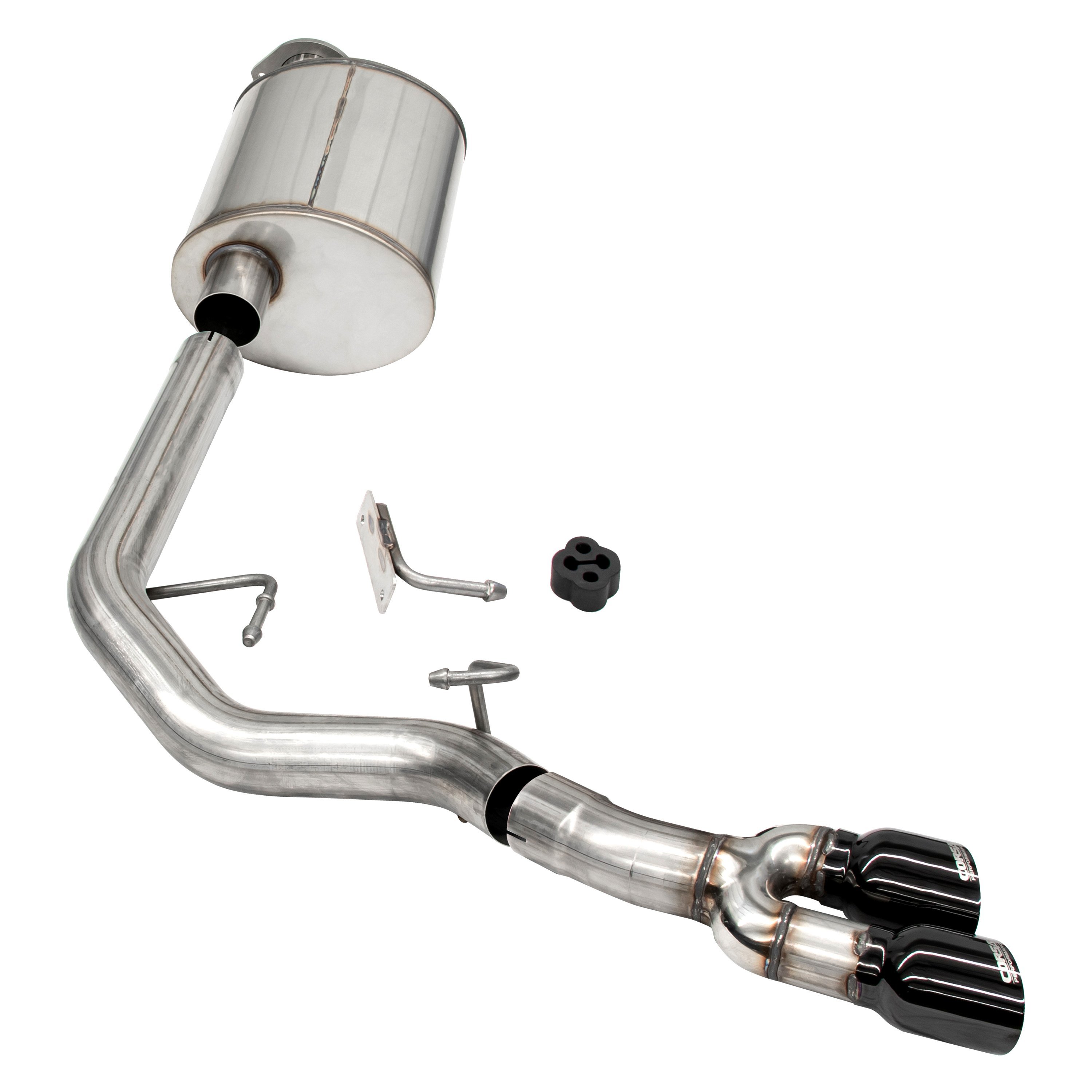 Corsa® 21153BLK - Sport™ 304 SS Cat-Back Exhaust System with Front of ...