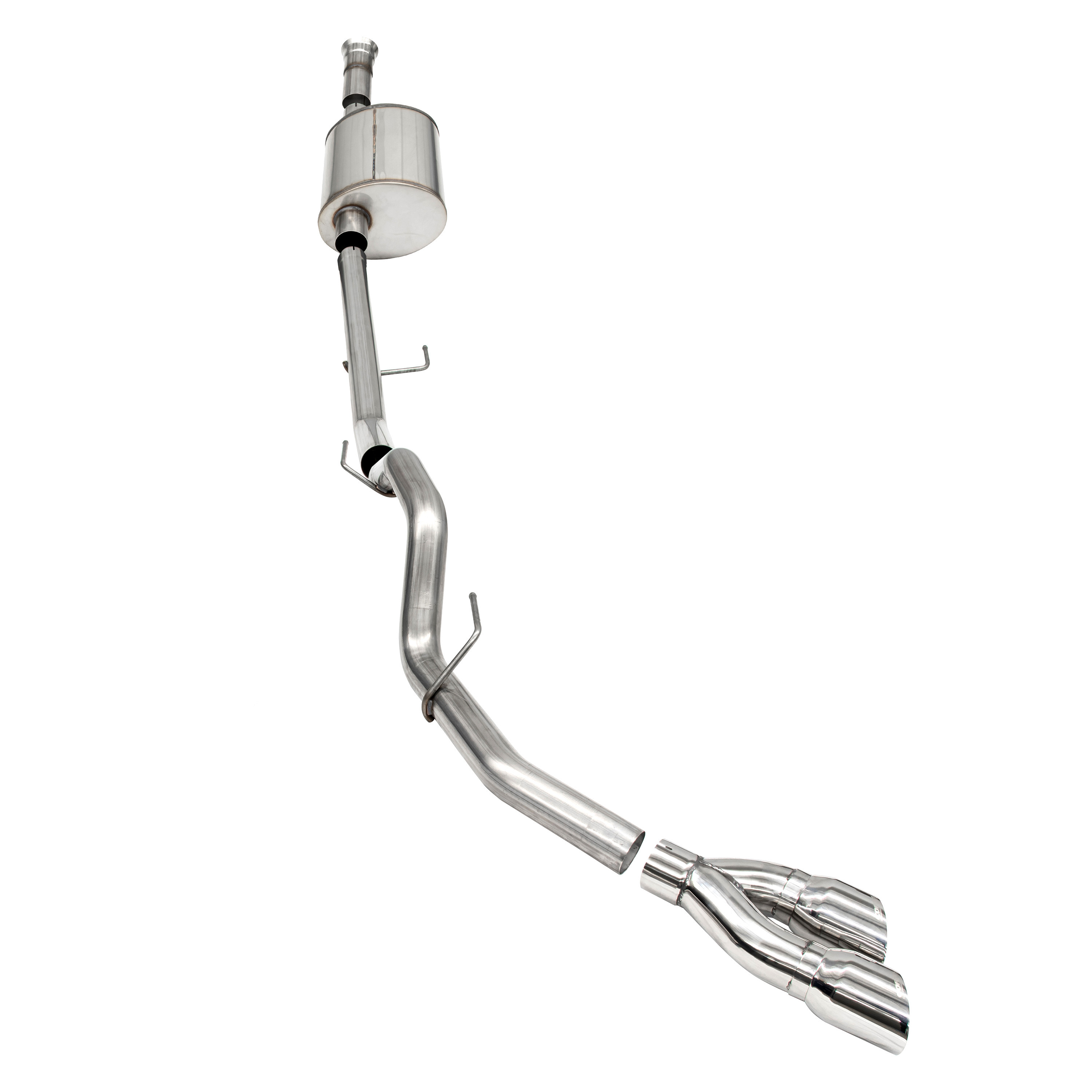 Corsa® 21157 - Sport™ 304 SS Cat-Back Exhaust System with Dual Side Exit