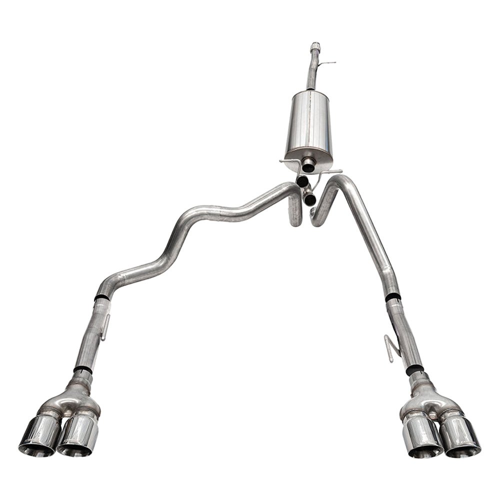Corsa® 21200 - Sport™ 304 SS Cat-Back Exhaust System with Quad Rear Exit