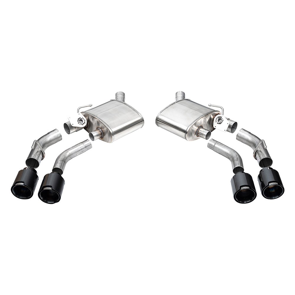 Corsa® 21789CFBLK - Variable Sound™ 304 SS Valved Axle-Back Exhaust ...