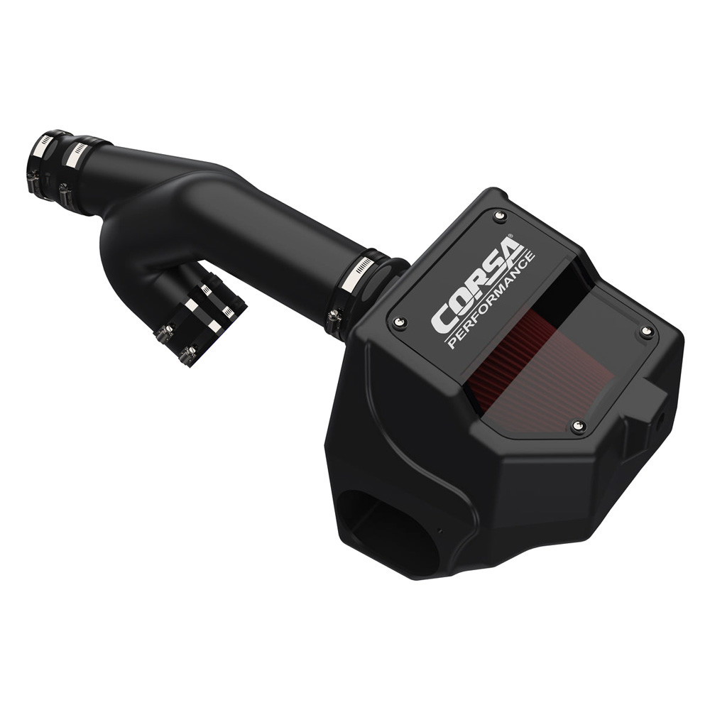 Corsa® 49627D - Closed Box Plastic Black Carbon Fiber Cold Air Intake ...