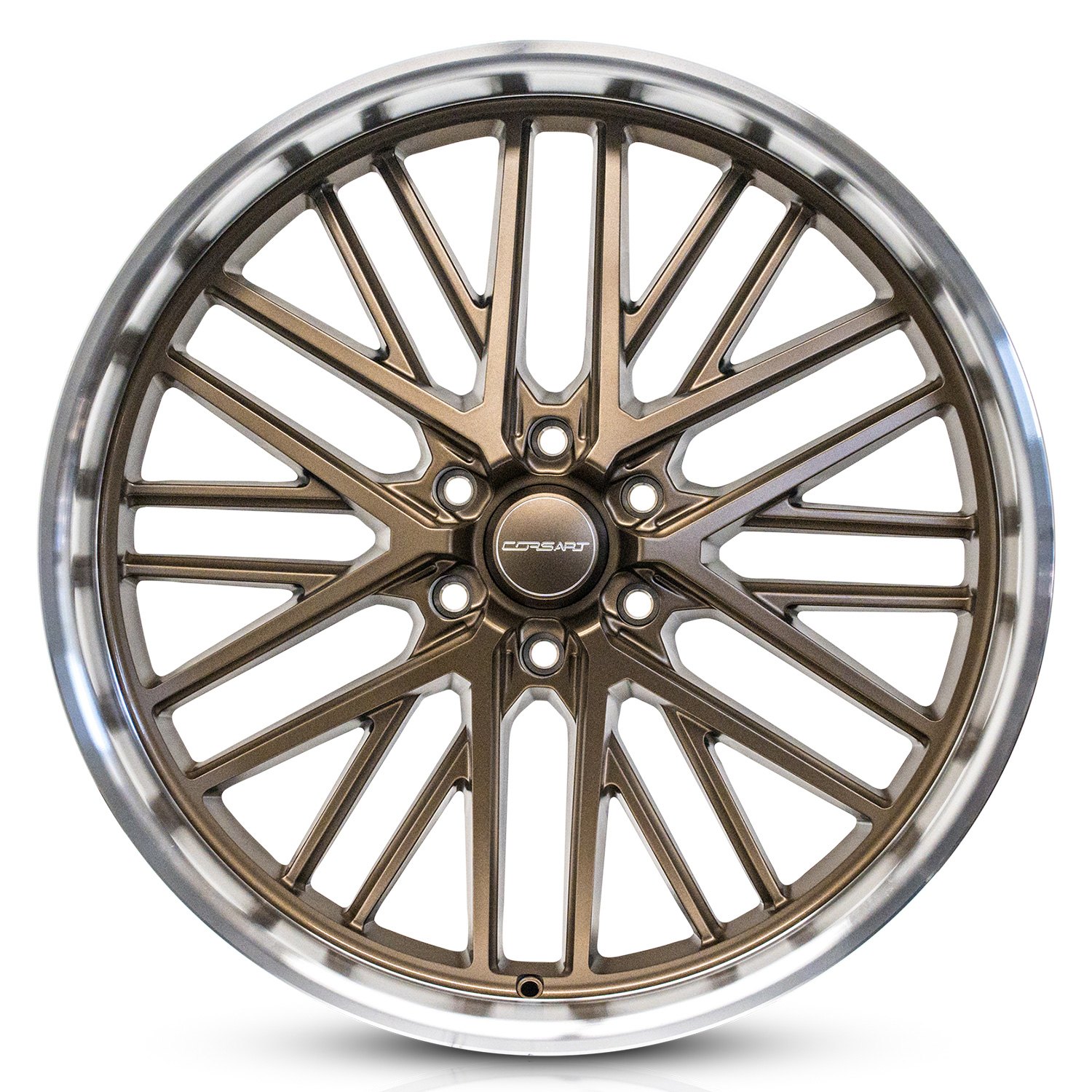 CORSART® KINGPIN 6 Wheels - Matte Bronze with Diamond Cut Lip Rims ...
