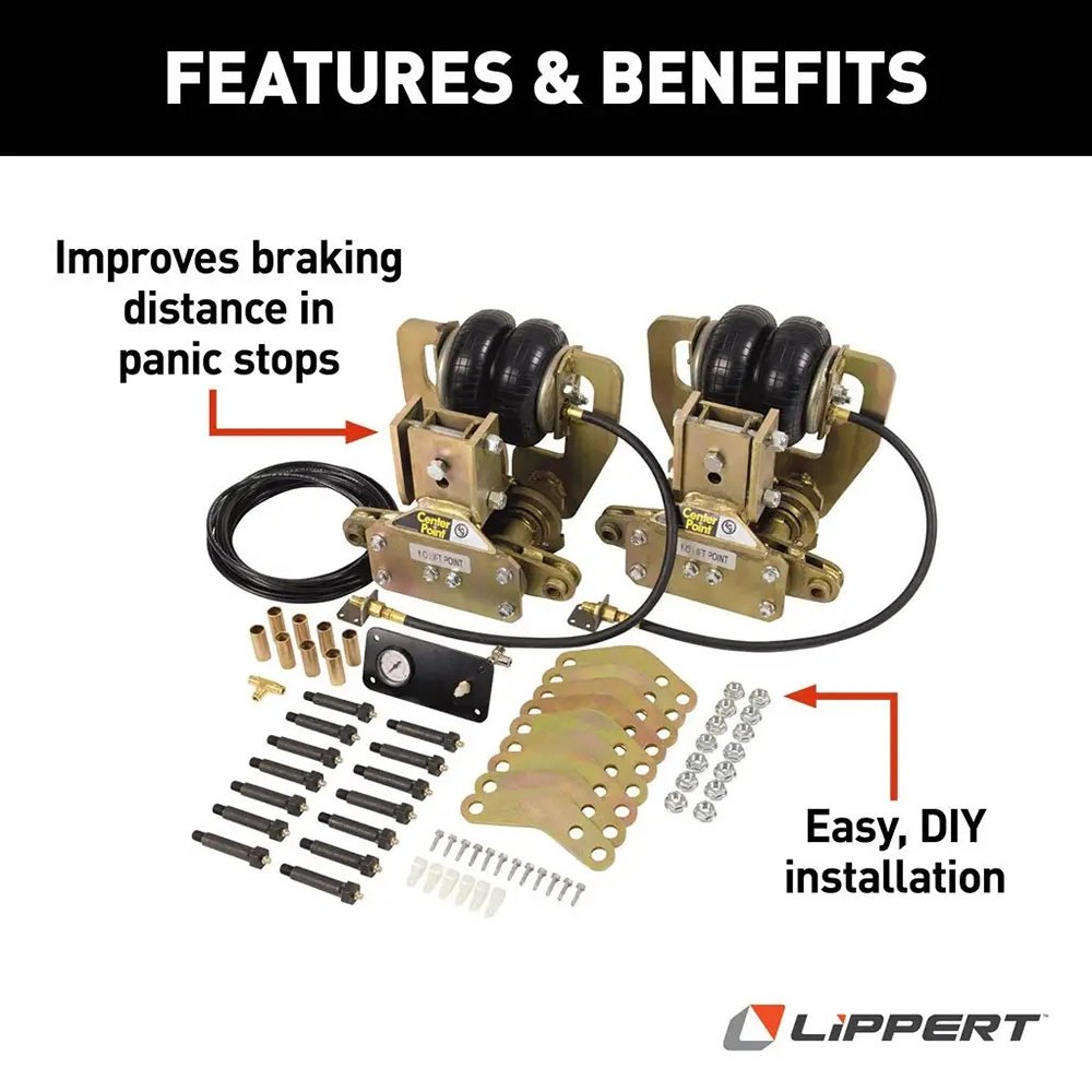 CURT® 1565391 - Lippert Center Point® Air-Ride RV Suspension System ...