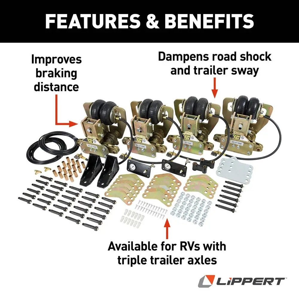 CURT® 1565401 - Lippert Center Point® Air-Ride RV Suspension System ...