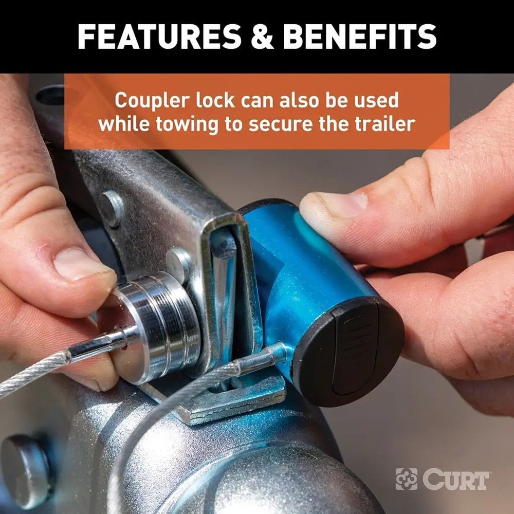 CURT® 23082 - Tri-Ball Trailer Coupler Lock for 1-7/8", 2", 2-5/16 ...
