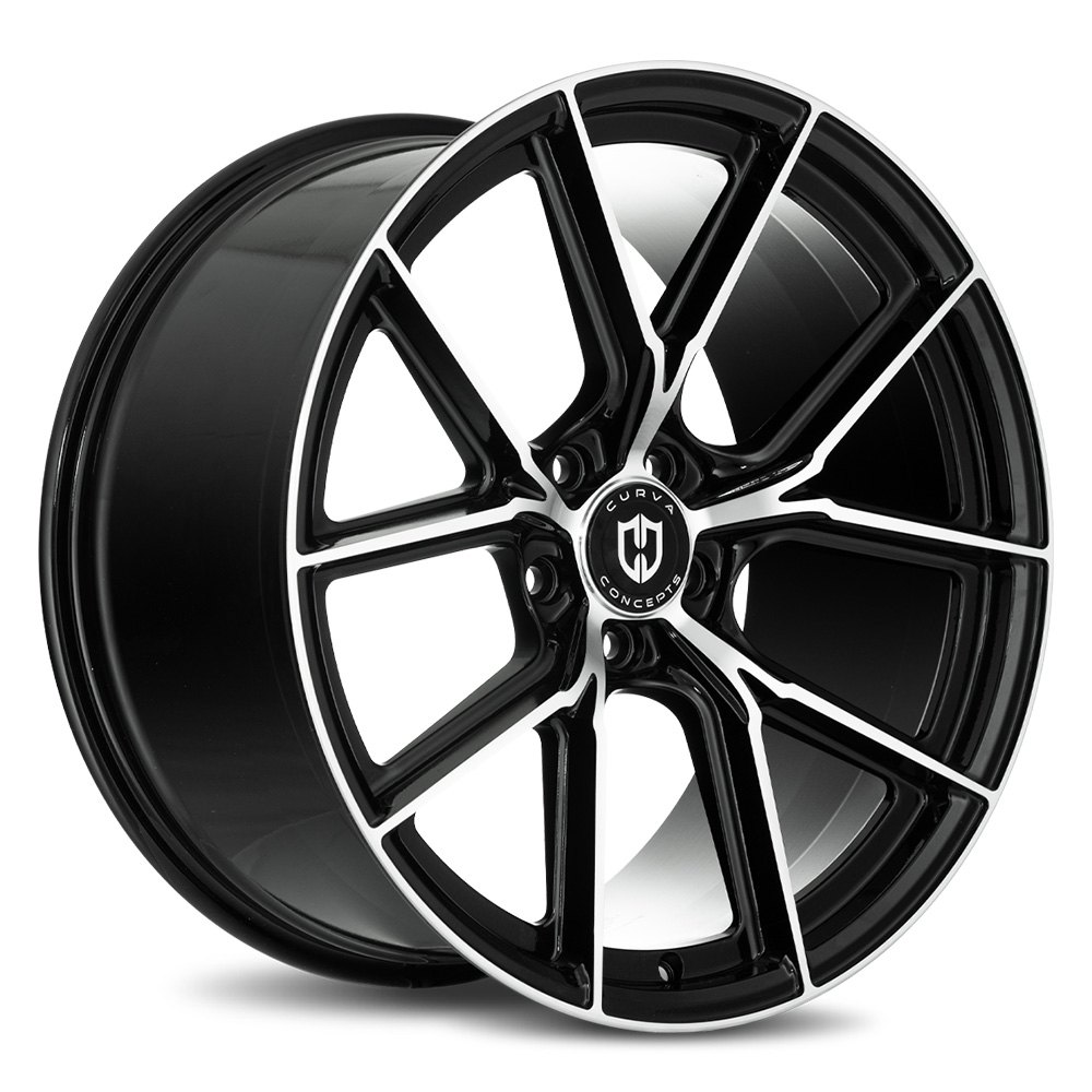 CURVA® CFF70 Wheels - Black with Machined Face Rims