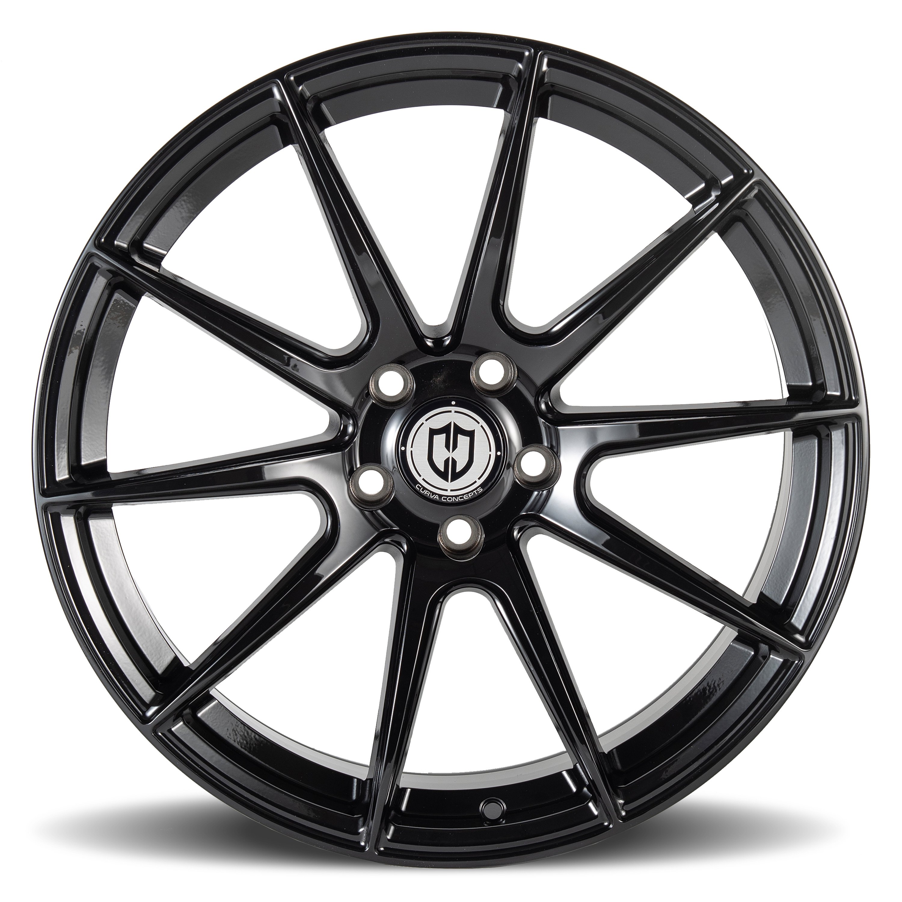 CURVA® CFF72 Wheels - Gloss Black Rims