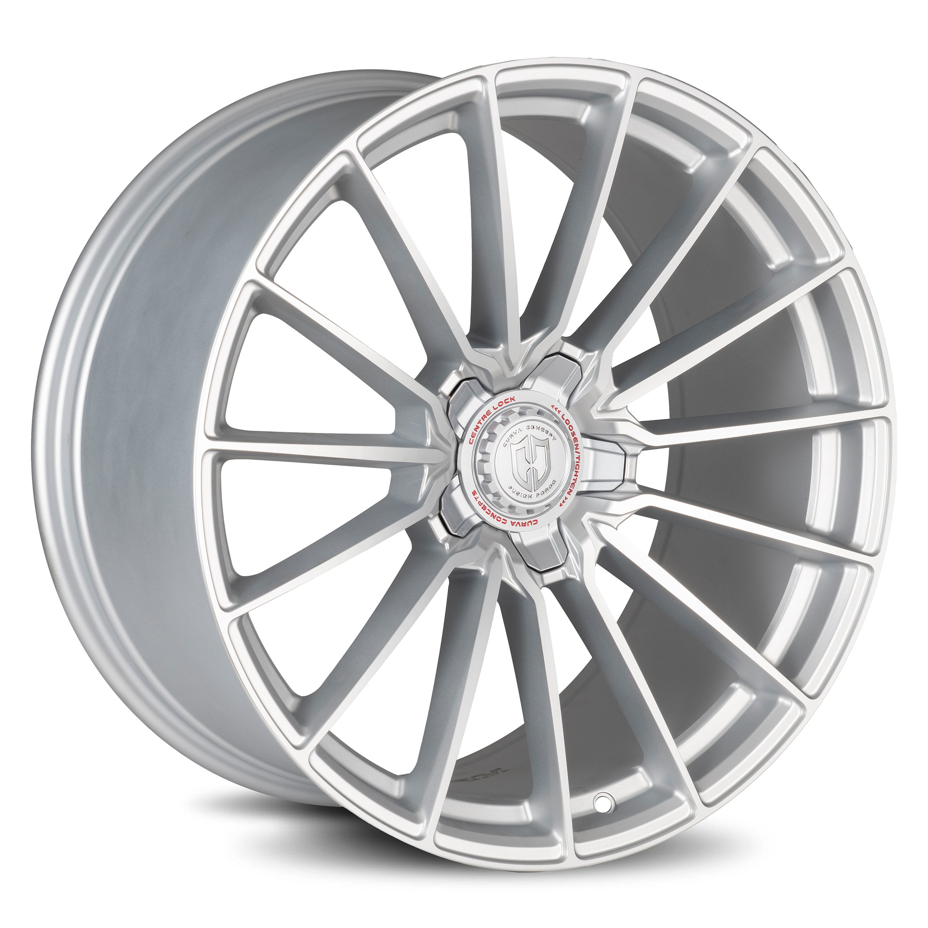 CURVA® CFF75 Wheels - Silver with Machined Face Rims