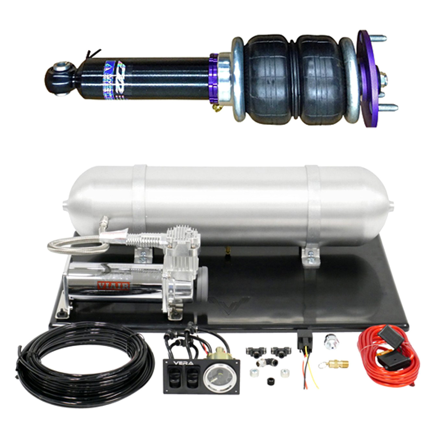 D2 Racing® AR-LE-19-ARB - Basic™ Front Air Suspension System