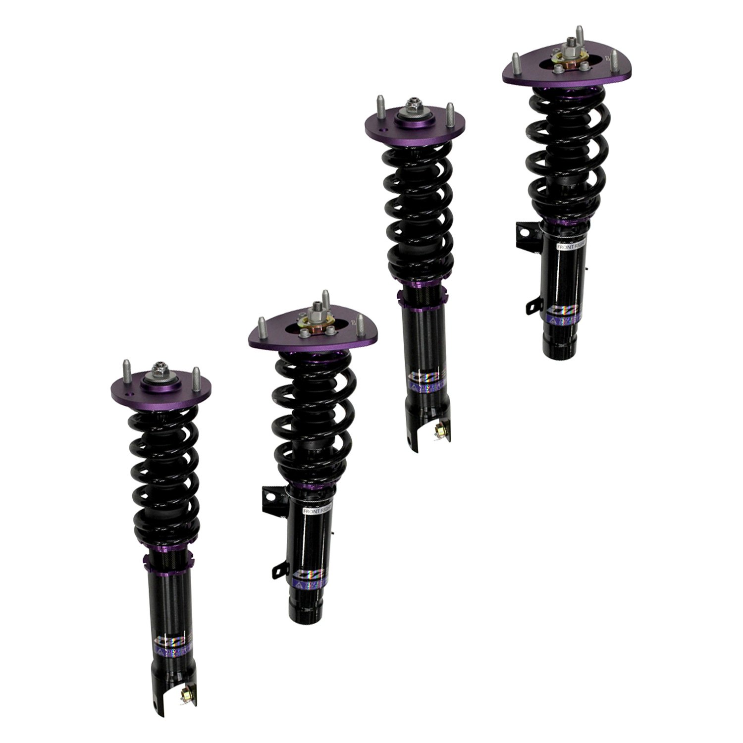 D2 Racing® D-HN-09-1 - 0"-2" x 0"-2" RS Series Front and Rear Coilover Kit