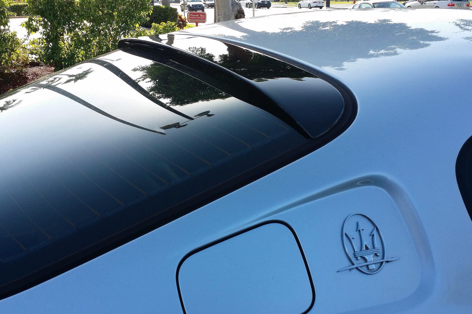 D2S® Mas-GS-R1-CF - Linea Tesoro Style Carbon Fiber Rear Roof Spoiler