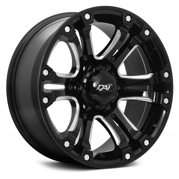 DAI ALLOYS® DW95 CRUSHER Wheels - Gloss Black with Milled Accents Rims ...