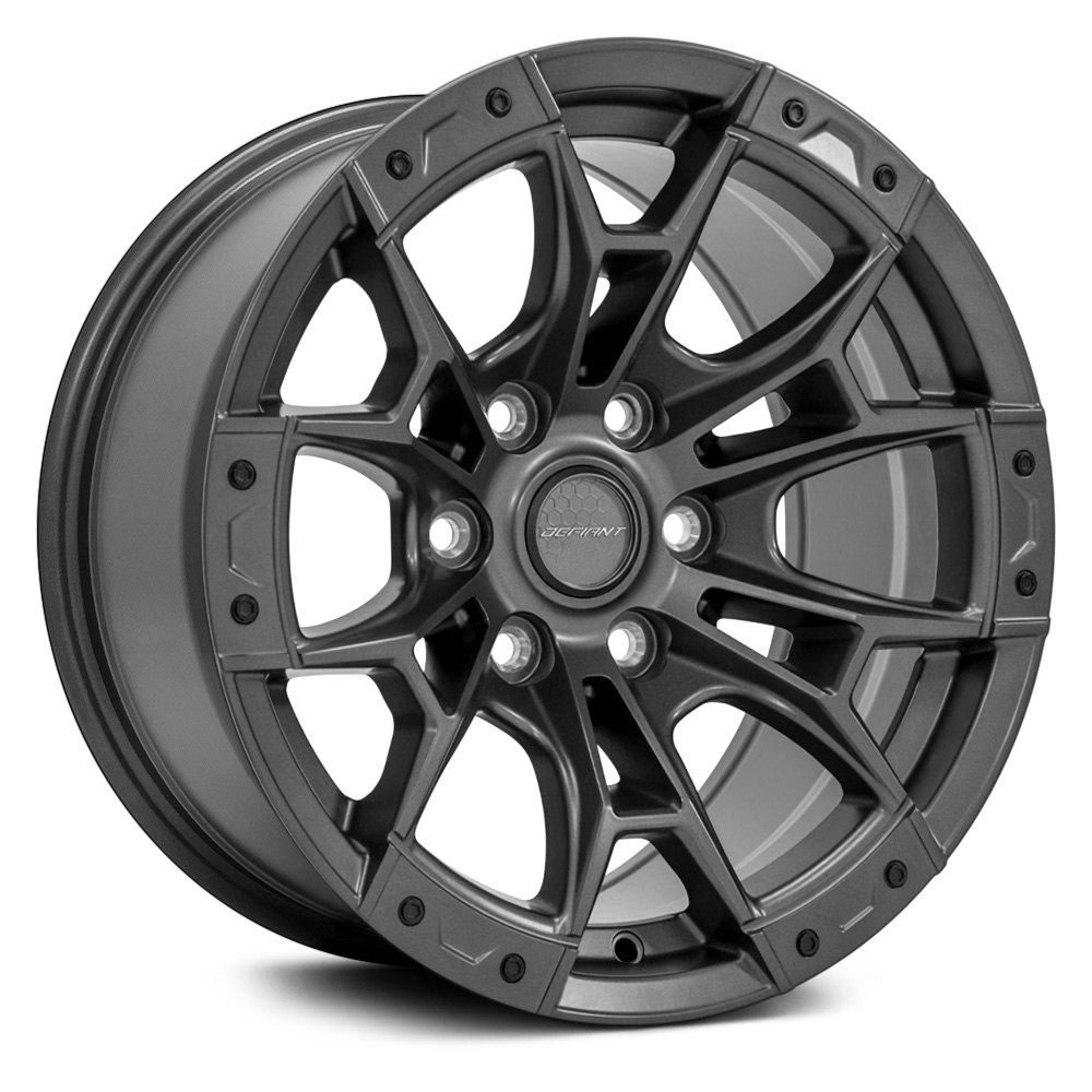 DEFIANT® DF04 Wheels - Dark Matte Charcoal Rims