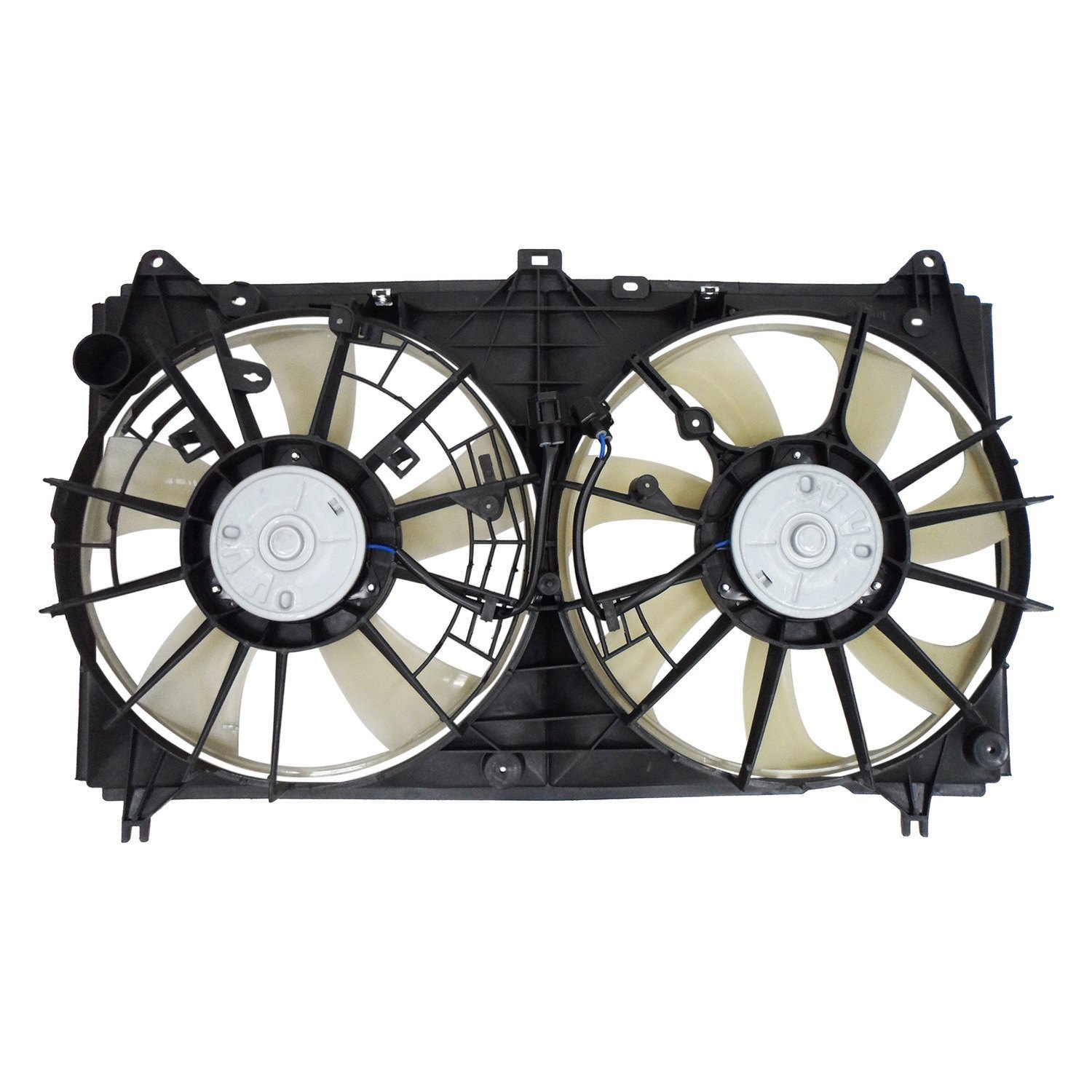 Depo® 32455015000 - Dual Radiator and Condenser Fan Assembly