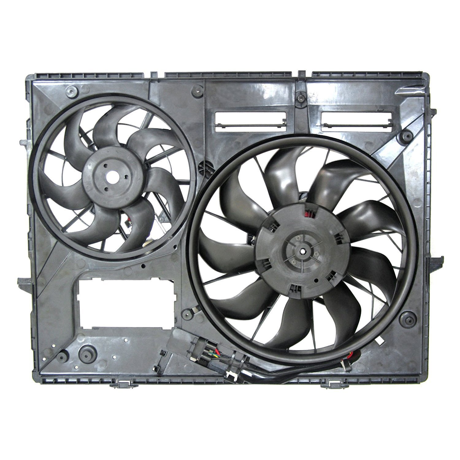 Depo® 34155009000 - Dual Radiator and Condenser Fan Assembly