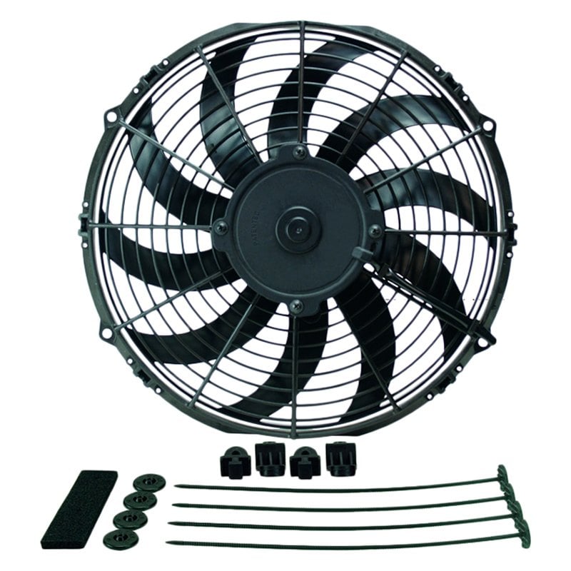 Derale Performance® 16112 - High Output Curved Blade Electric Puller Fan