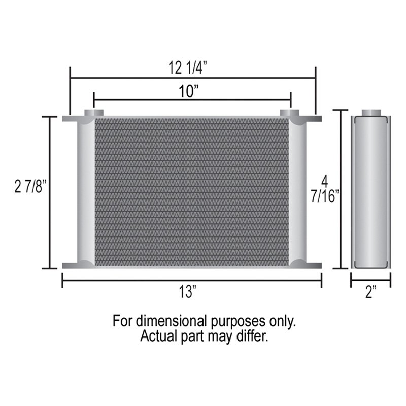 Derale Performance® 51088 - 10 Row Series 10000 Stack Plate Cooler